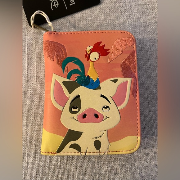 Disney | Bags | Loungefly Disney Moana Pua Hei Hei Sunset Wallet | Poshmark